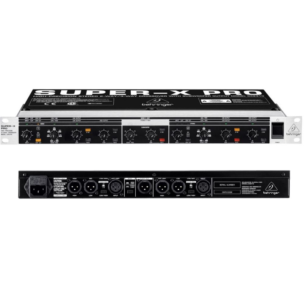 Behringer CX2310 Crossover 2 Vías Estéreo 3 Vías Mono